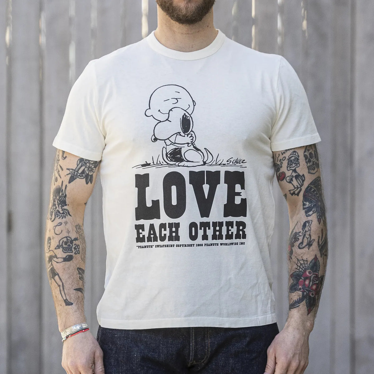 TSPTR ‘Love Each Other’ Snoopy T-Shirt - Vintage White