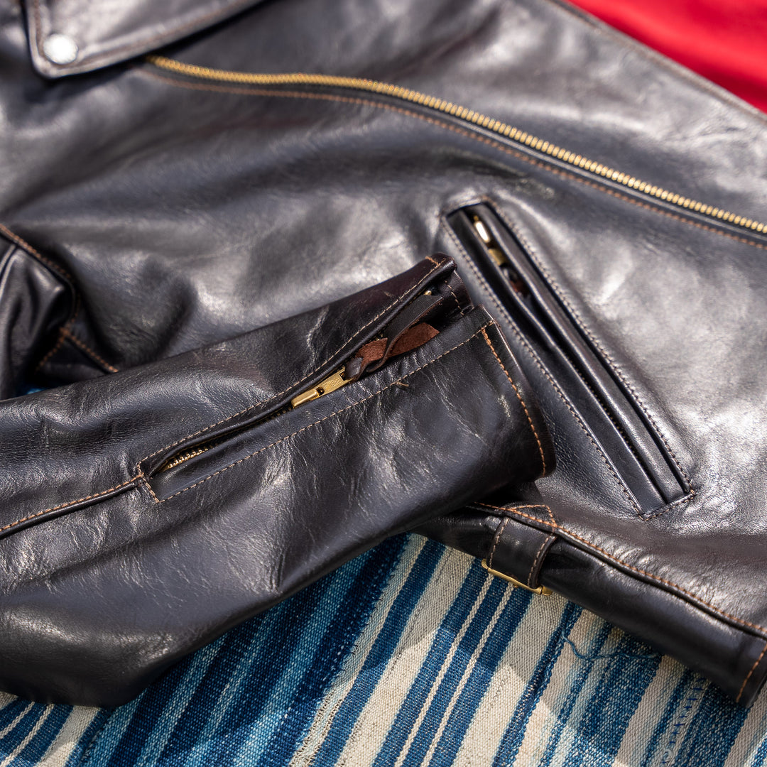 The Flat Head „Double Rider’s” Leather Jacket – Black