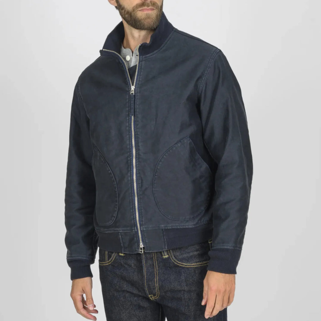 Taion Reversible ‘Sukajan’ Down Jacket – Black / Navy