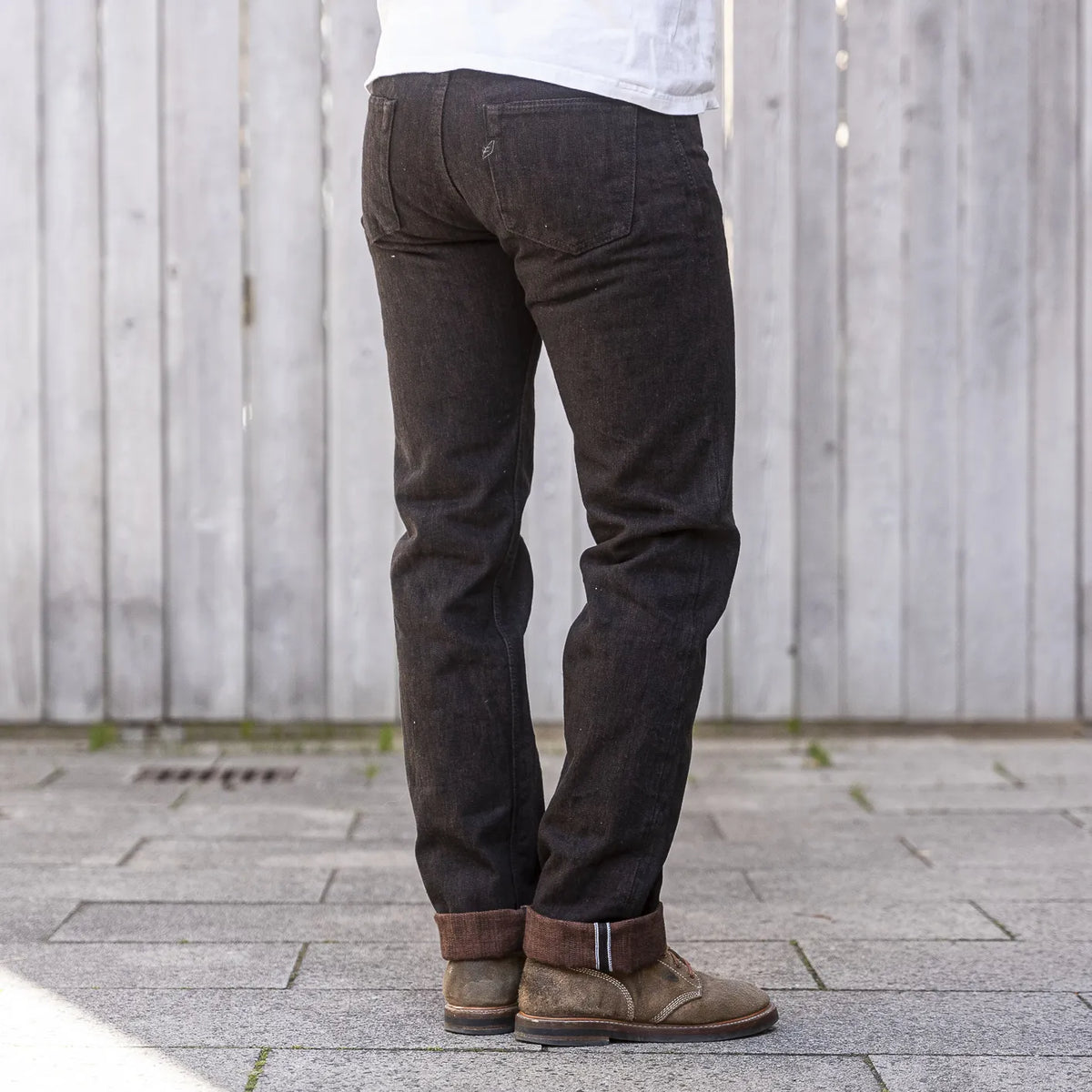 Pure Blue Japan 15oz Black x Persimmon Selvedge Denim