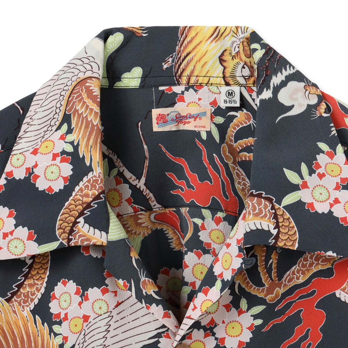 Sun Surf The Triangular Fight Hawaiian Shirt – Black – Made in Japan