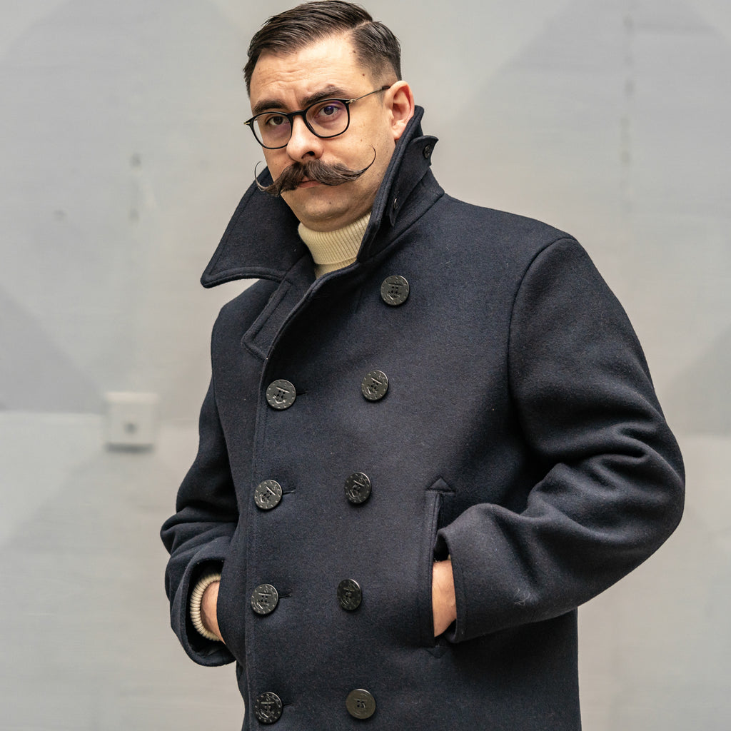 Buzz Rickson's US Navy Pea Coat - Dark Navy
