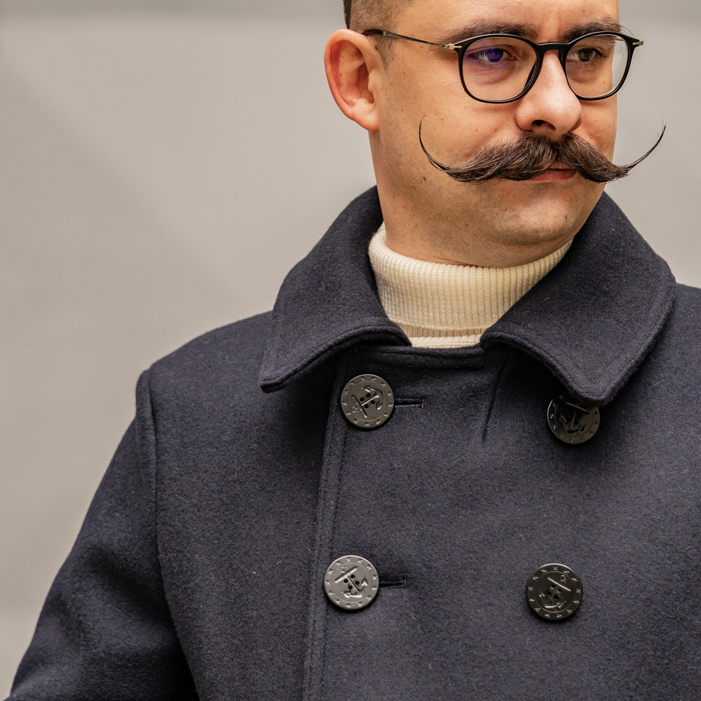 Buzz Rickson's US Navy Pea Coat - Dark Navy