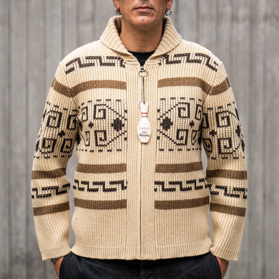 Pendleton The Original Westerley Cardigan – Tan/Brown