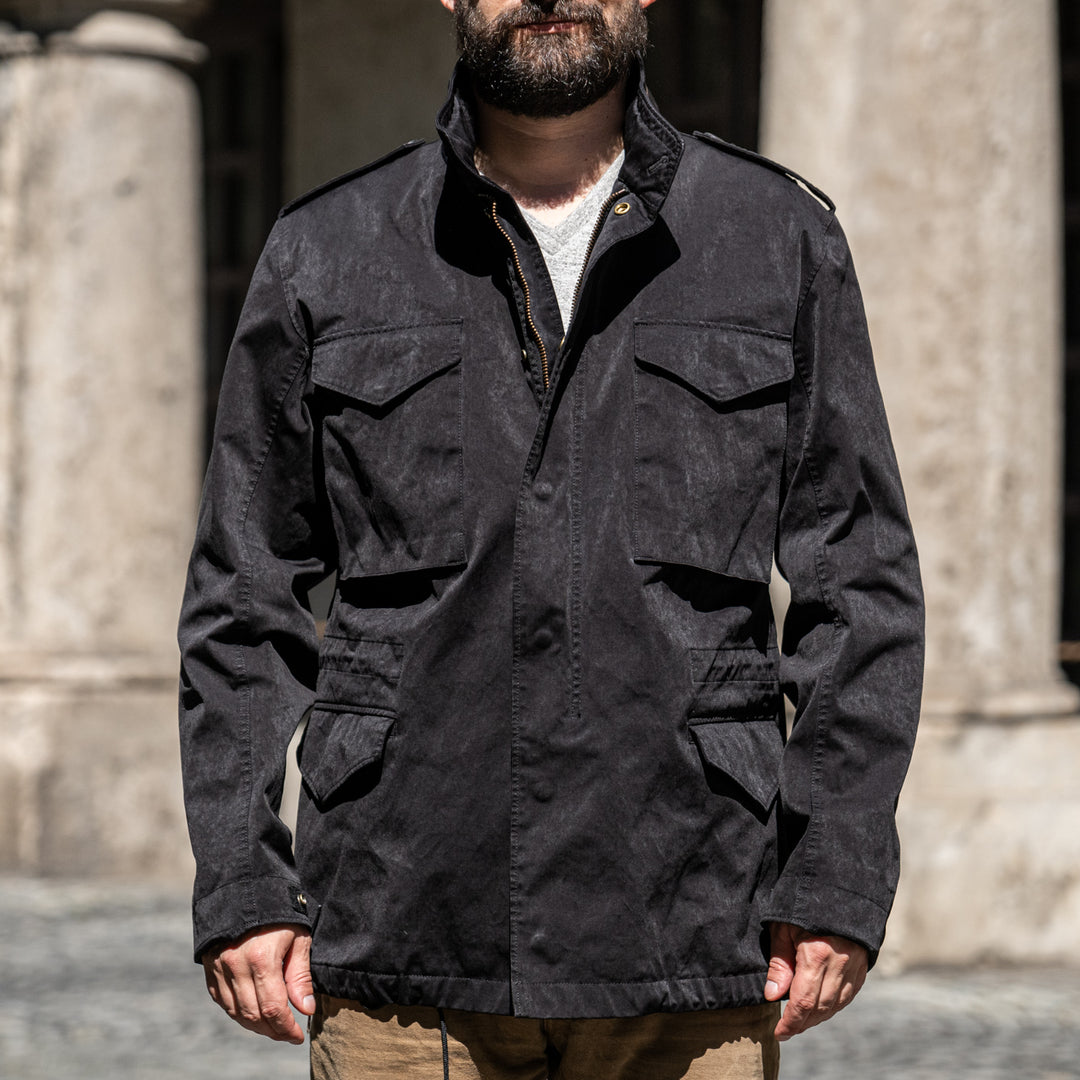 Ten C 13oz OJJ Field Jacket - Black