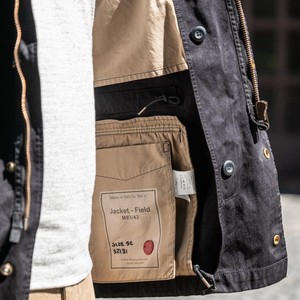 TEN C 13oz OJJ Field Jacket - Black – Statement - The Denim Store